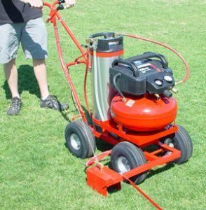 Athletic Field Striping Machine Model 310 Electric Compressor for any Turf