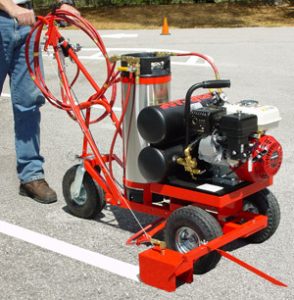 Parking Lot Line Painting Machine Trueline Model T2000-5 Gas Powered